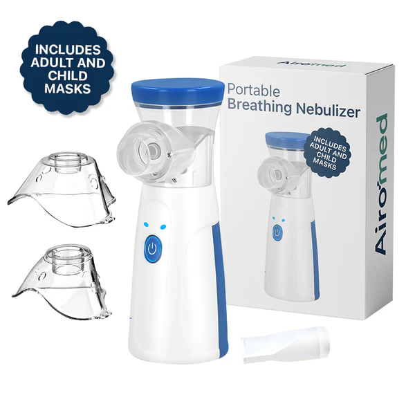 Breathe Easy Anywhere with Airomed™ Portable Nebulizer
